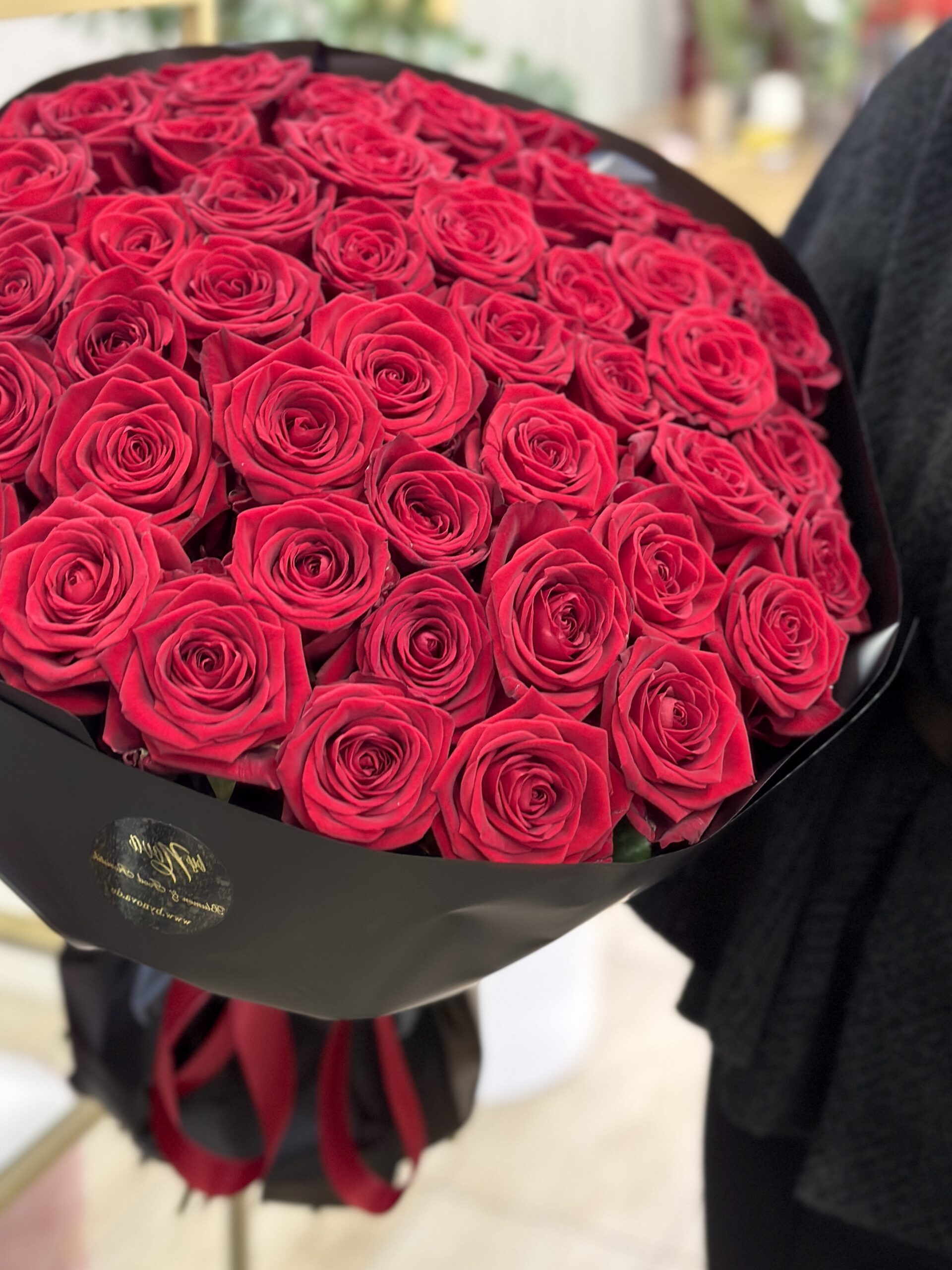 Faszinierend Rosen Schwarz Rot Bild